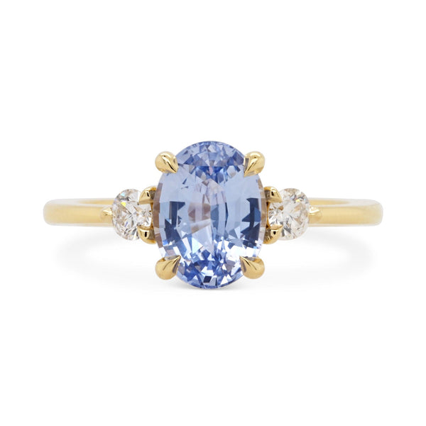 2.02ct Zara Light Blue Oval Sapphire & Diamond Engagement Ring 2.02ct Zara Light Blue Oval Sapphire & Diamond Engagement Ring