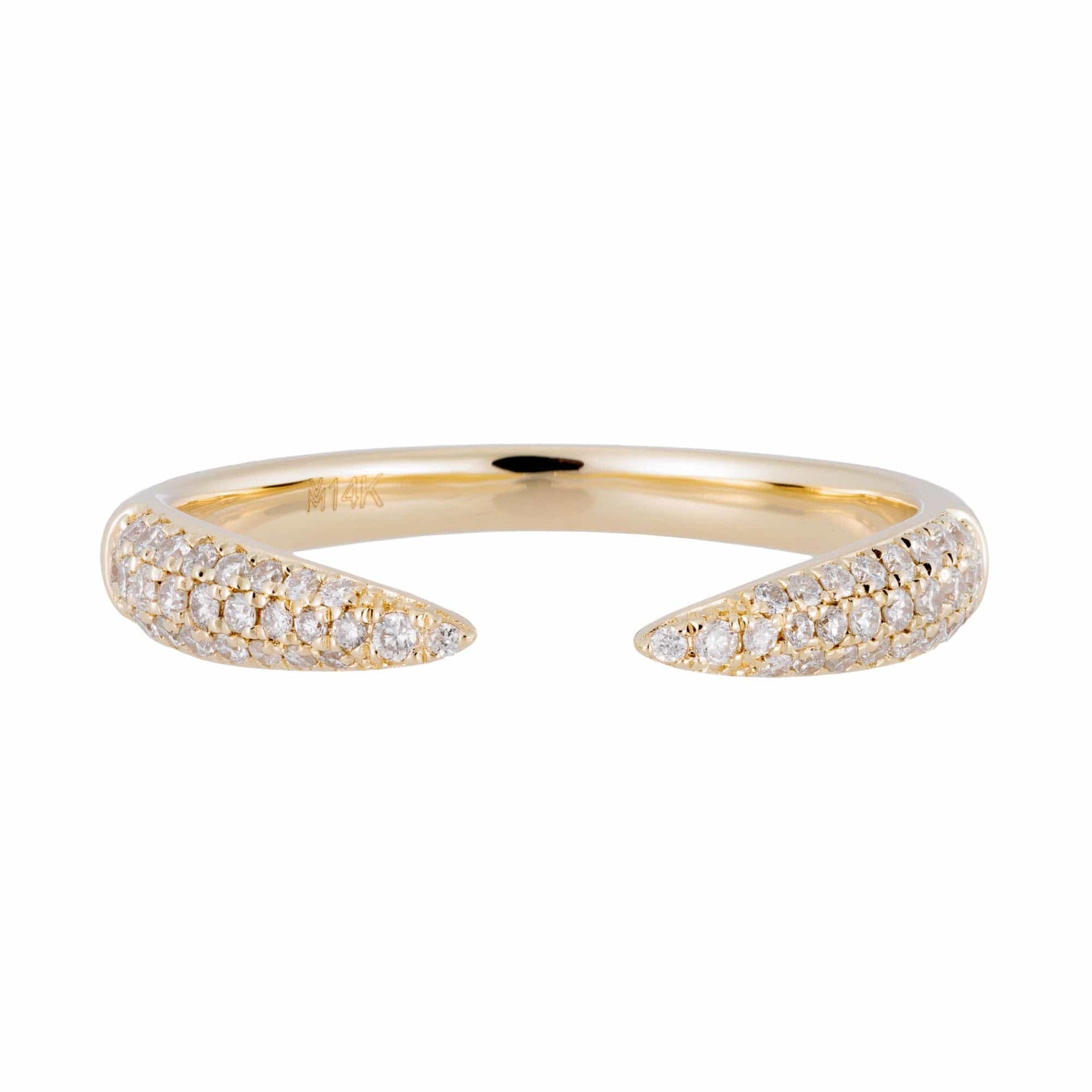 Palomita Diamond Pavé Wedding Band - Valerie Madison